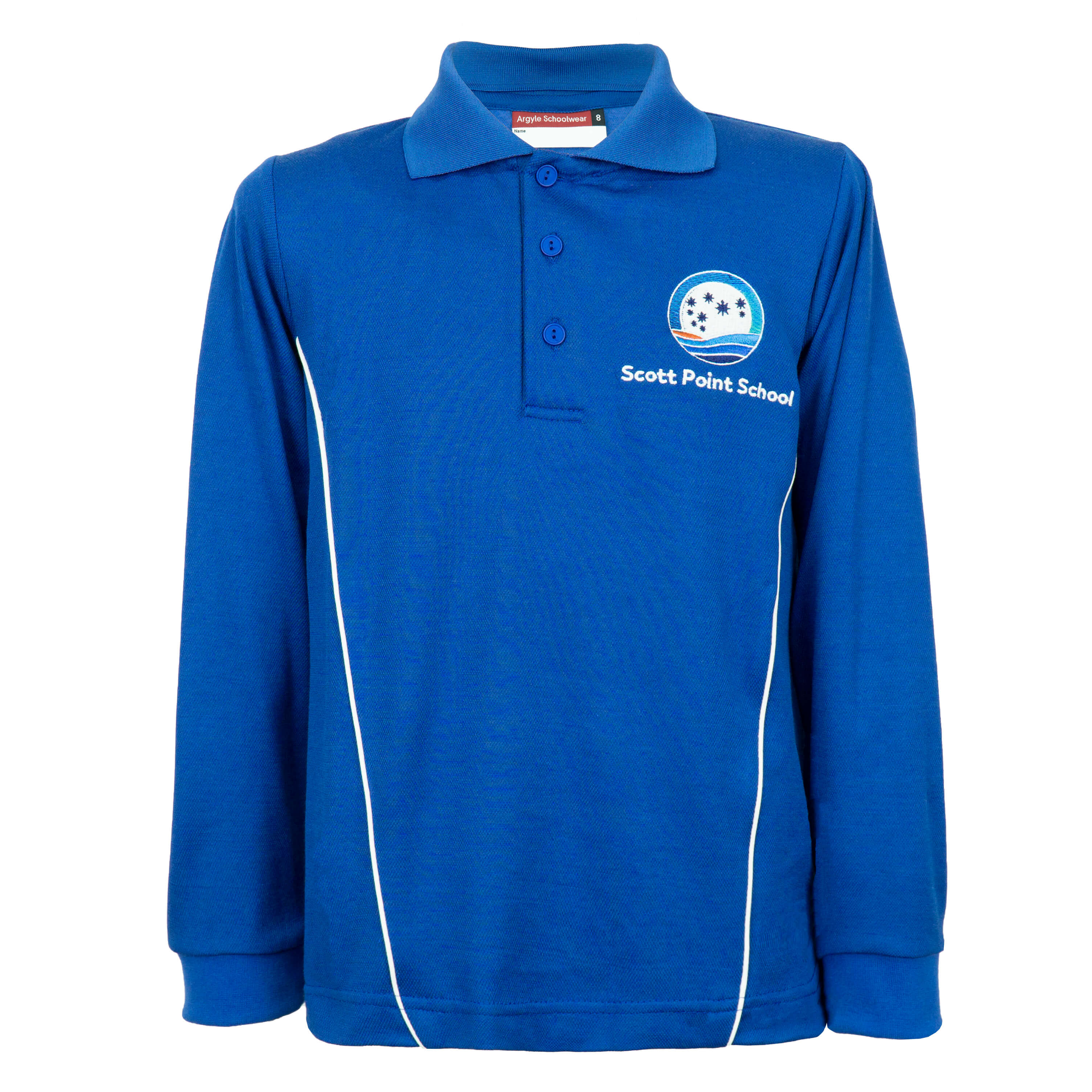 Scott Point School - Long Sleeve Polo - ArgyleOnLine